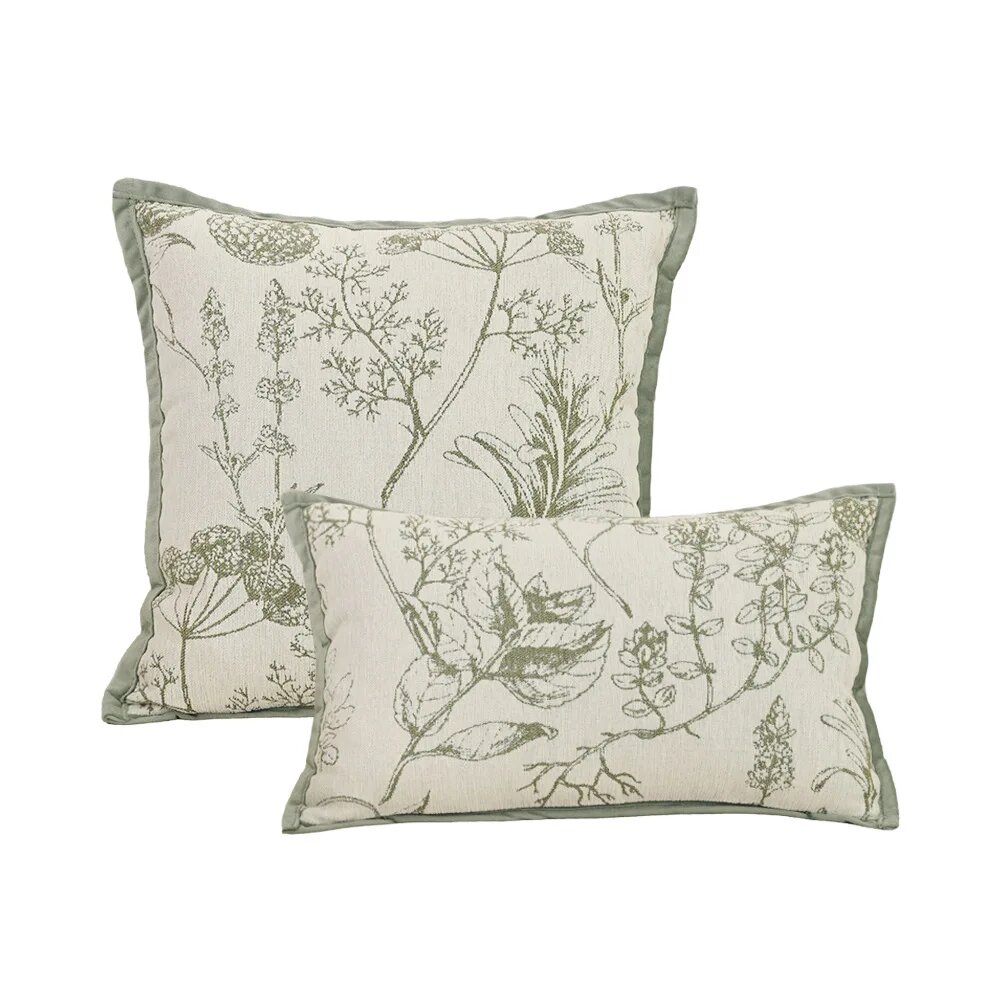 Жакардовый чехол для подушки Nordic Chenille зеленый 45X45CM 1 Piece, E-Cushion cover