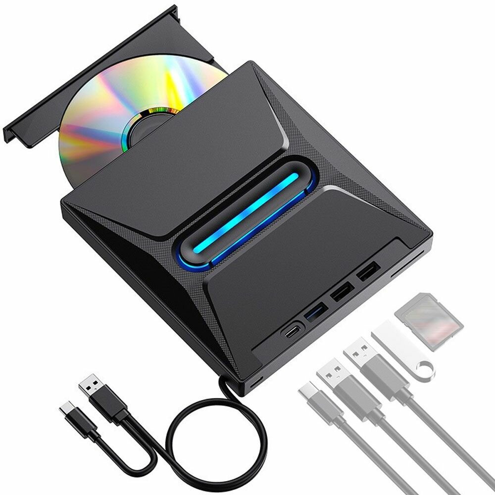 USB 3.0 и Type-C Устройство для записи компакт-дисков и пишущий DVD-привод, Внешний CD DVD дисковод