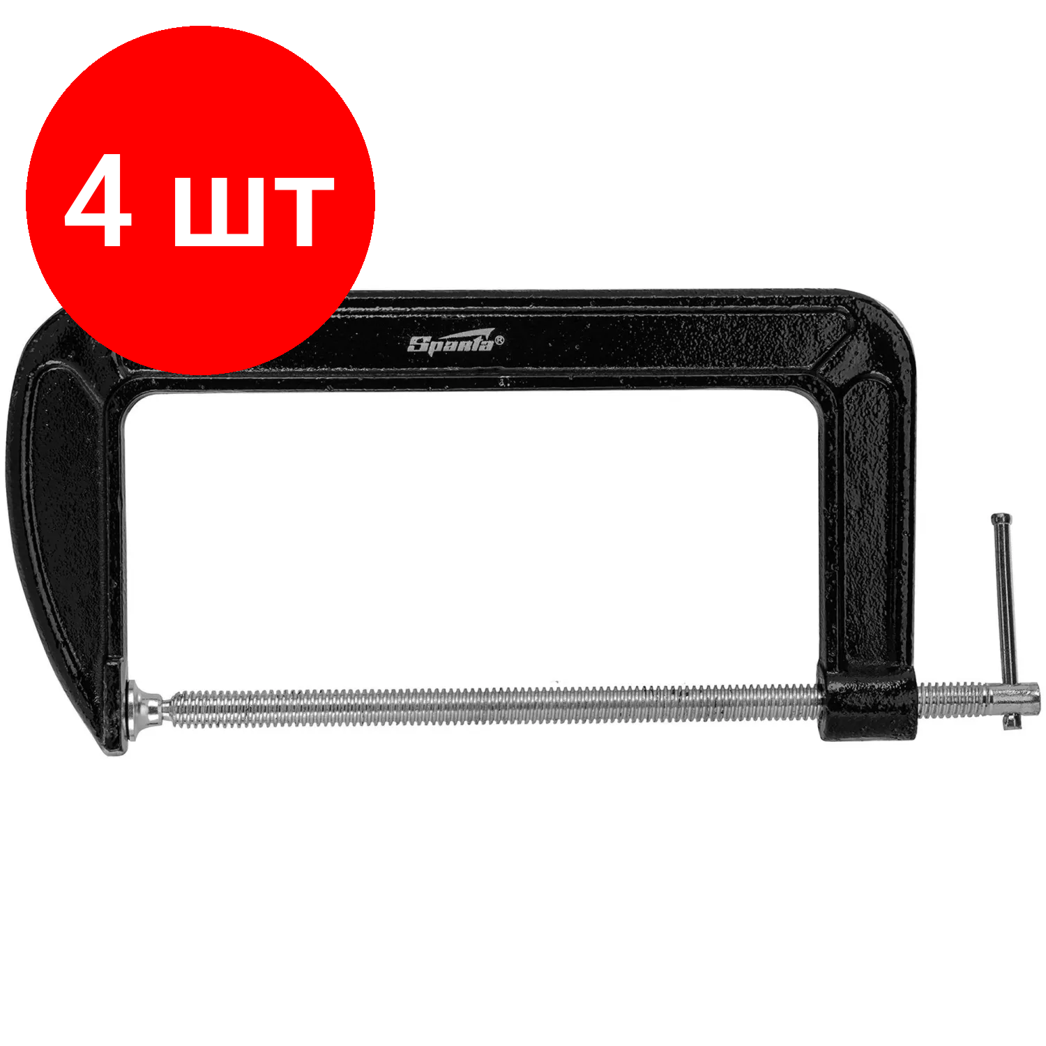 Комплект 4 штук, Струбцина G-образная 300 мм Sparta 206715