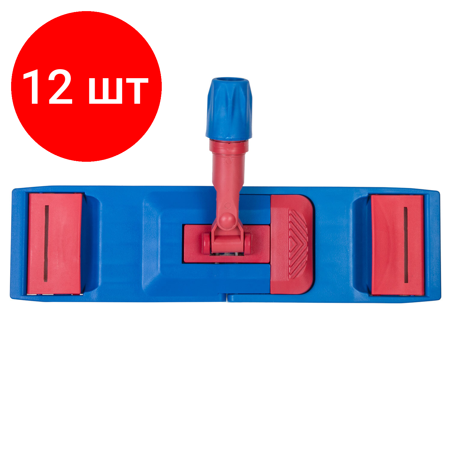 Комплект 12 шт, Держатель-флаундер 40 см, для плоских МОПов (ТИП У/К, К, УВ), зажимы, черенки тип А и B, LAIMA EXPERT, 605322