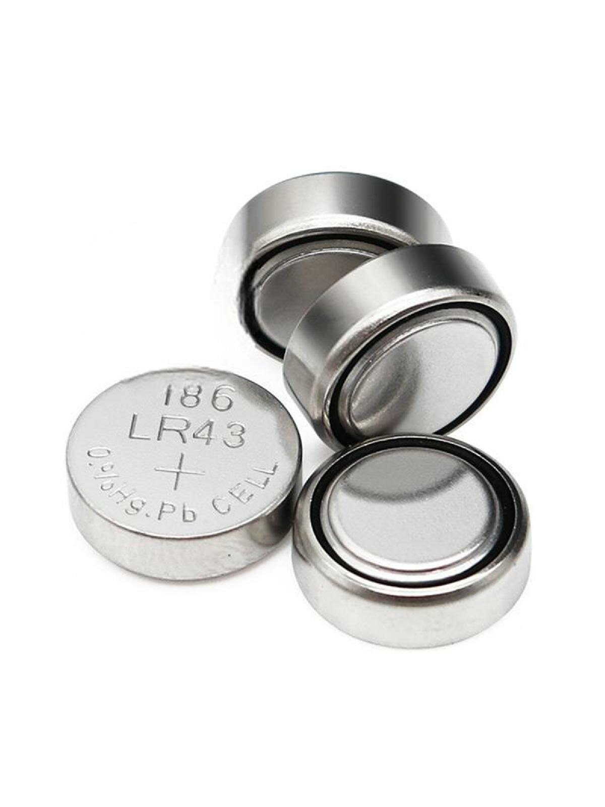 Надежные батарейки на кнопочных элементах LR43/AG12 LR1142 186 386A для часов
