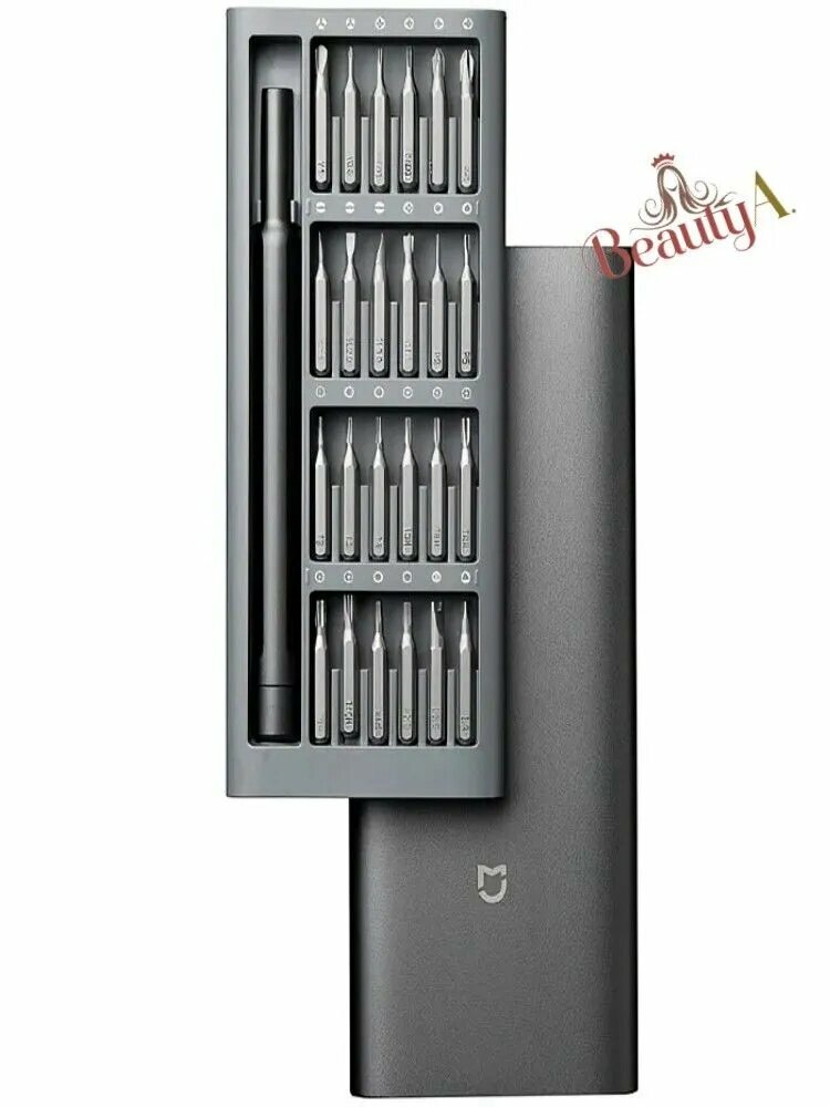 Электрическая отвертка Xiaomi MiJia Wiha Electric Screwdriver Set Ручная версия24 in 1, Серый, Ручная версия