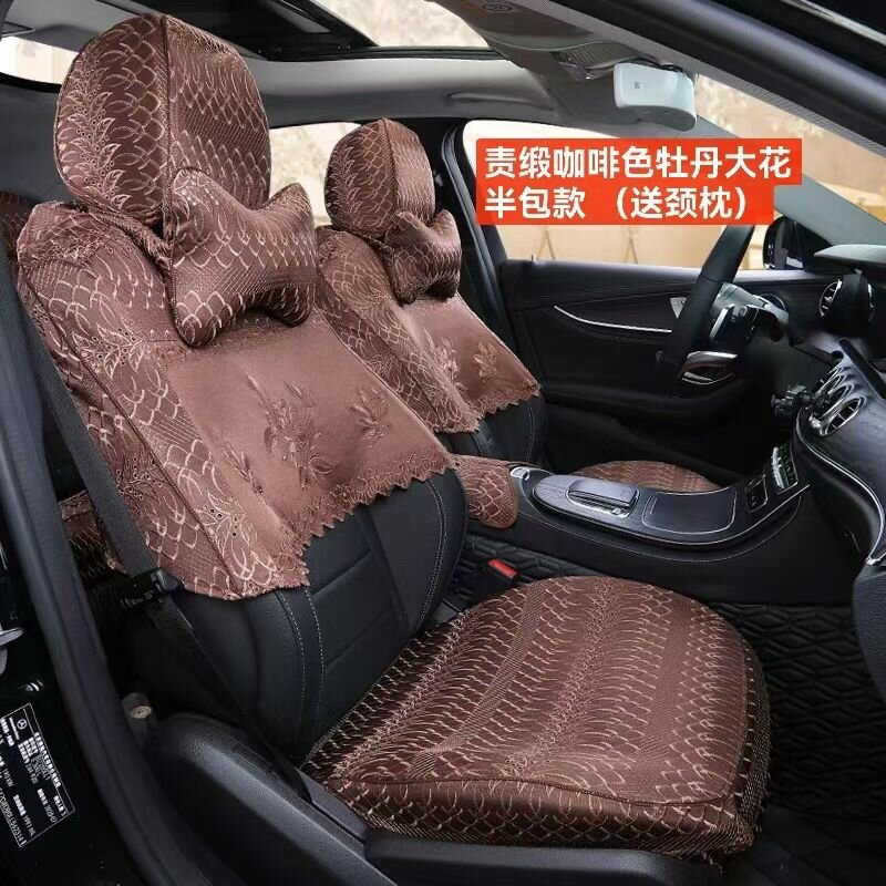 Всесезонные кружевные чехлы для сидений Passat, вышивка для автомобиля (доставка 7-9 дней)