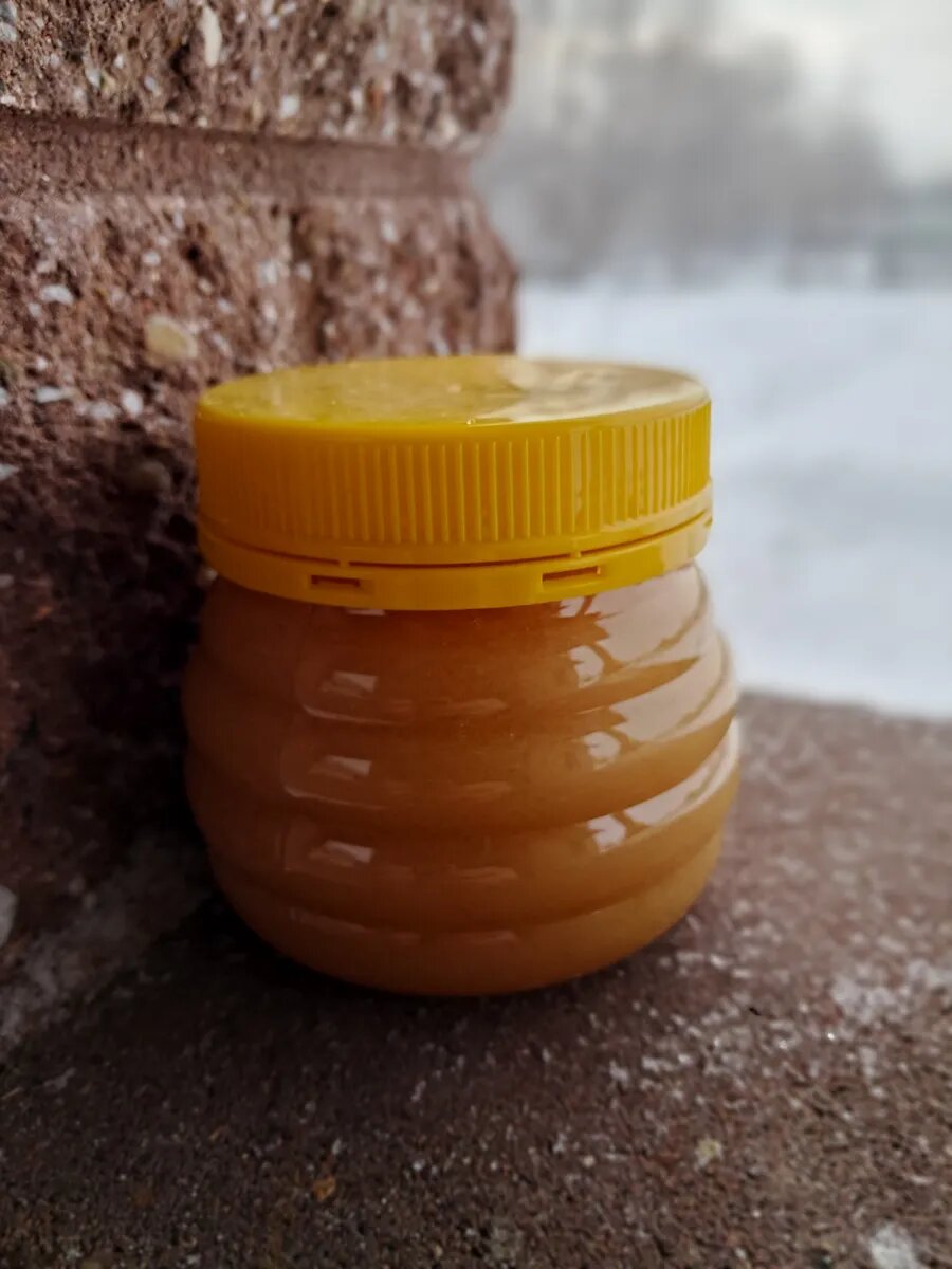 Мёд "Башкирский Гречишный с разнотравьем", 300 грамм(Мёд сел или закристаллизовался)