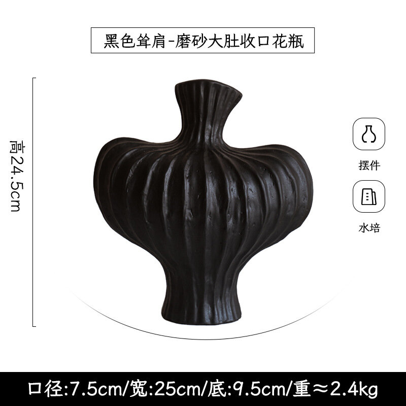 Французский стиль белая керамическая ваза для украшения гостиной, настольная домашняя винтажная арт-декорация, композиция из сухих цветов в стиле шраг