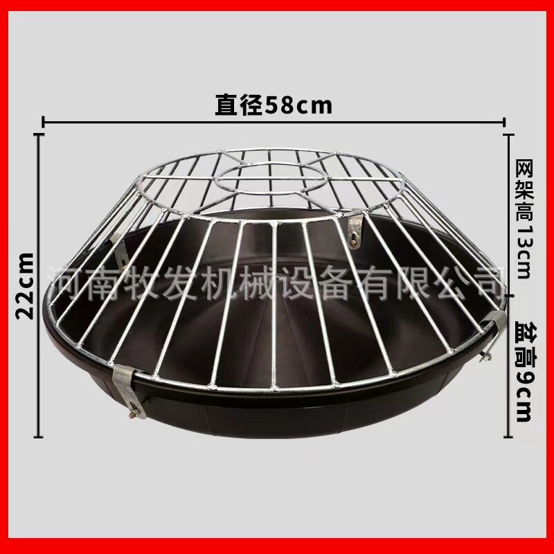 Кормушка для кур, устойчивая, утолщенная, круглая, с прорезями, для кур, уток и гусей, кормушка из оксфорда