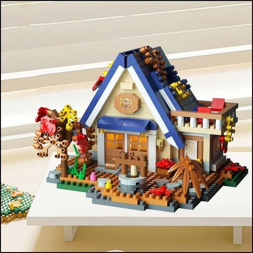 Эксклюзивный конструктор для сборки деревянного дома мечты совместимые блоки для детей от 6 лет