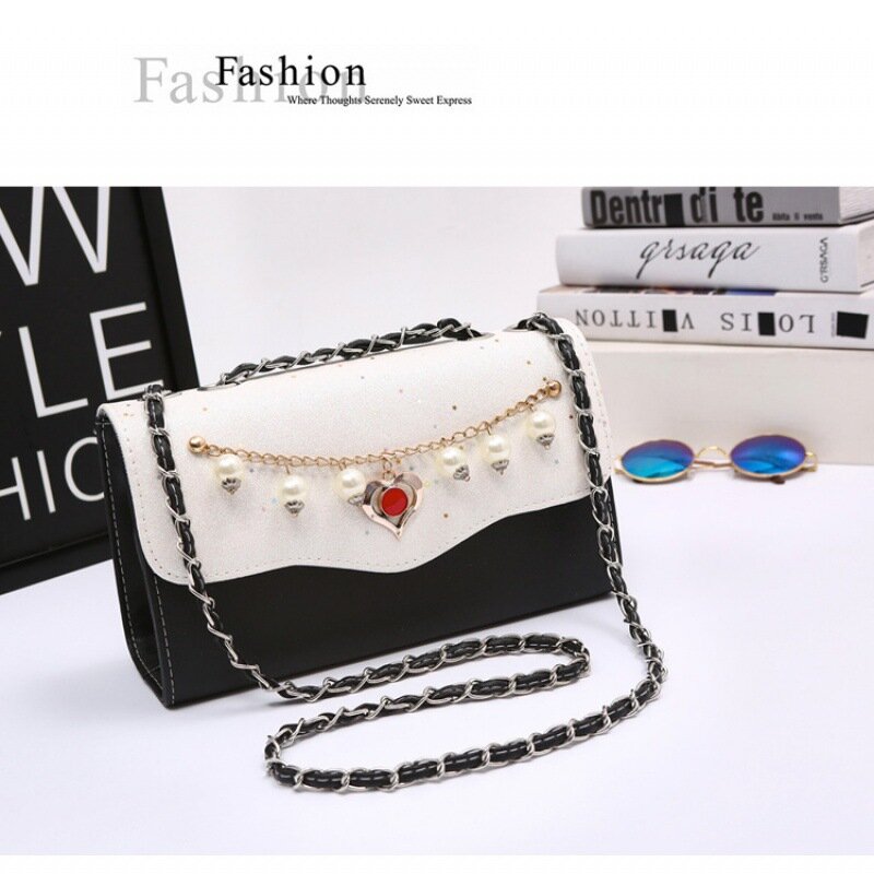 Женская сумка, новый простой стиль, вдохновленный Шанель, корейская версия, сумка через плечо, цепочка, нишевый дизайн, оптовая продажа