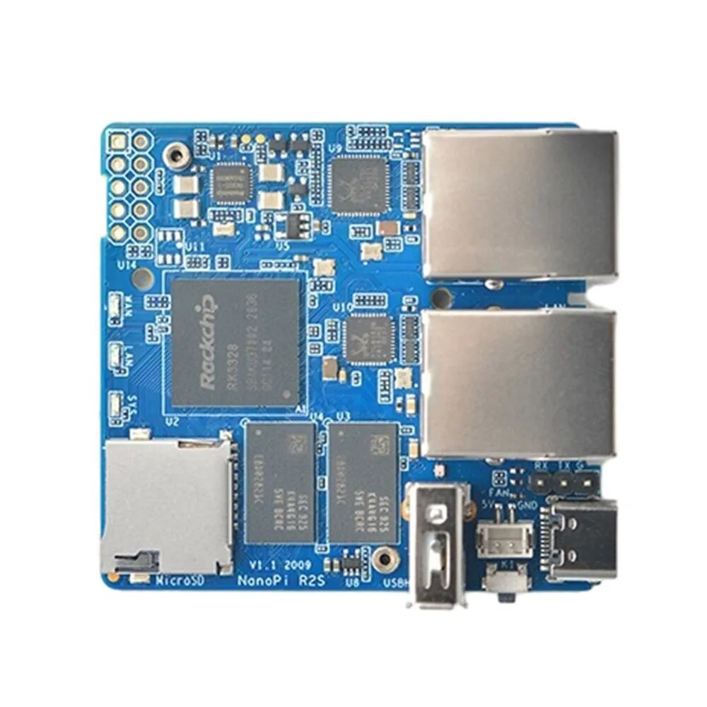 Для мини-маршрутизатора Nanopi R2S Одноплатная разработка с использованием Openwrt/LEDE