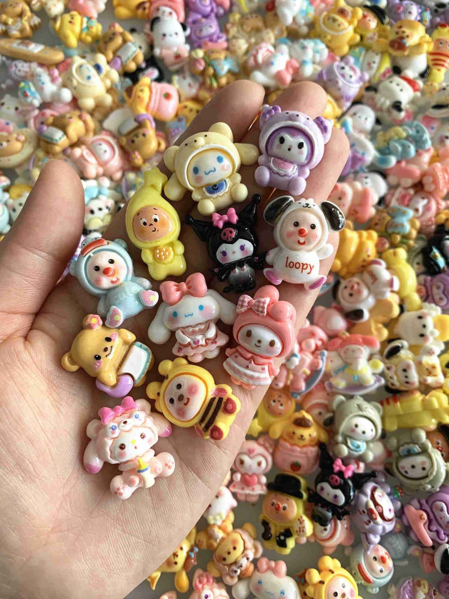 25 шт, Кабошоны для заколок, Мультяшная тема, аксессуаров ручной работы и запасных частей