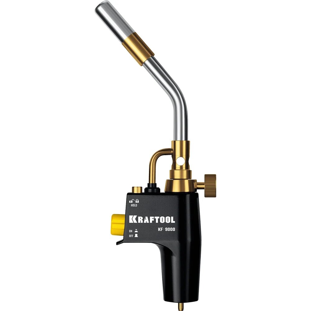 Газовая горелка KRAFTOOL KF-9000 Blue Fire с пьезоподжигом на баллон, 2000C 55510