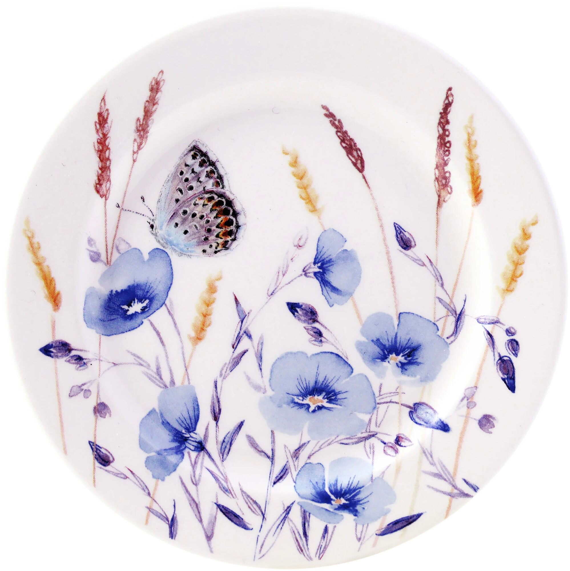 Мини-тарелка Gien Azur 12,8 см, Белый, Разноцветный, Набор 2 шт.