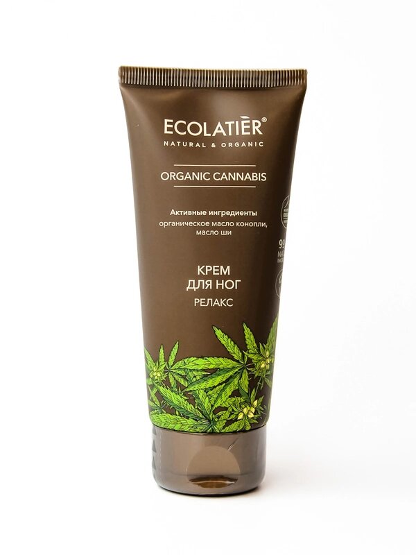 Крем для ног Ecolatier GREEN Релакс ORGANIC CANNABIS, 100 мл