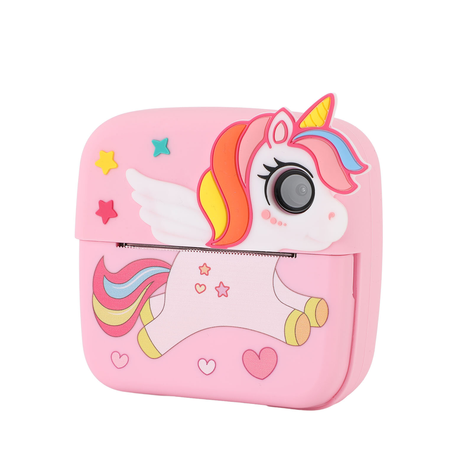 Мгновенная камера для печати 24MP 1080p HD Передняя и задняя часть VGA Dual Lins 2,4 -дюймовый экран Cartoon Camera Monstant Camer