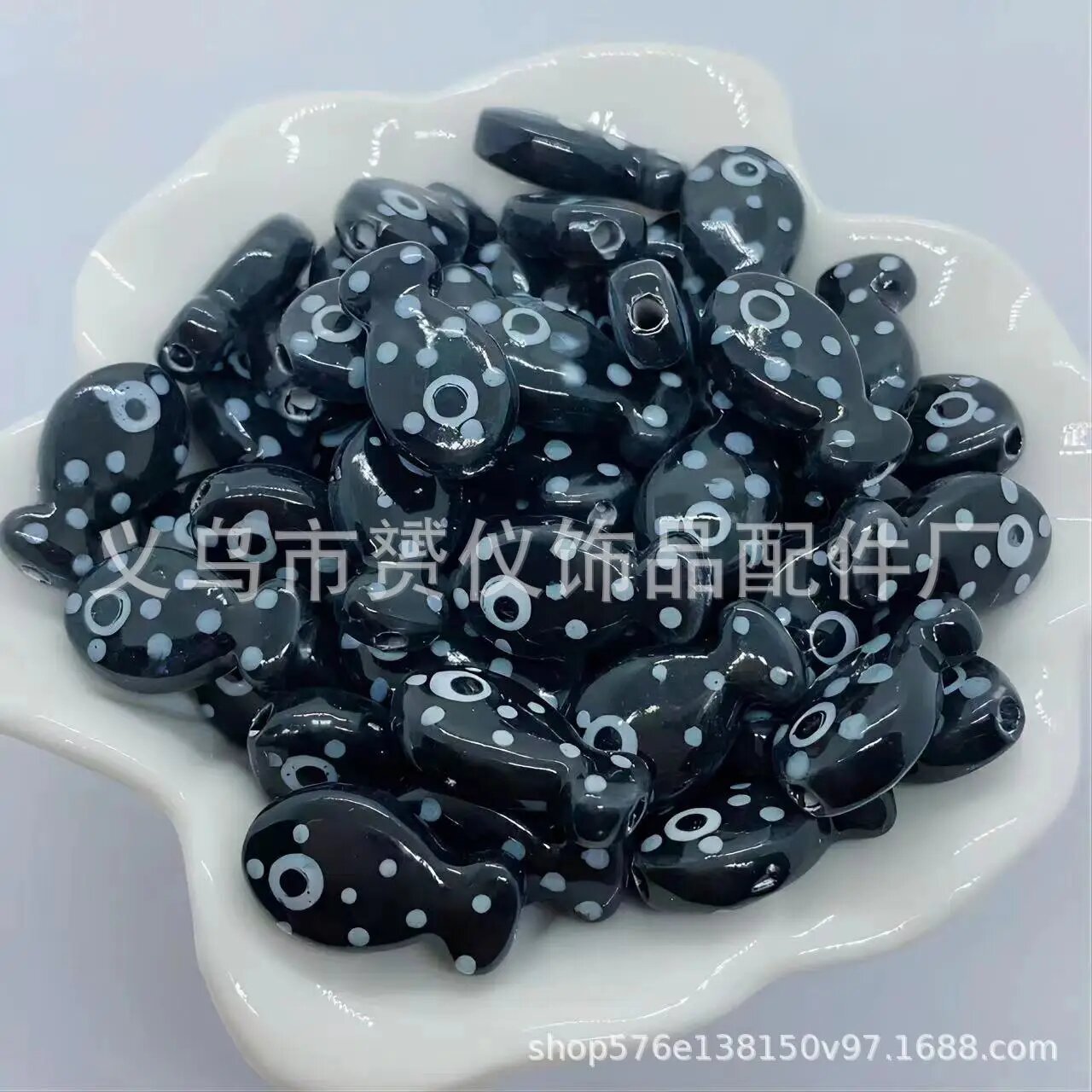 Керамические бусины-рыбки 10 шт. 5