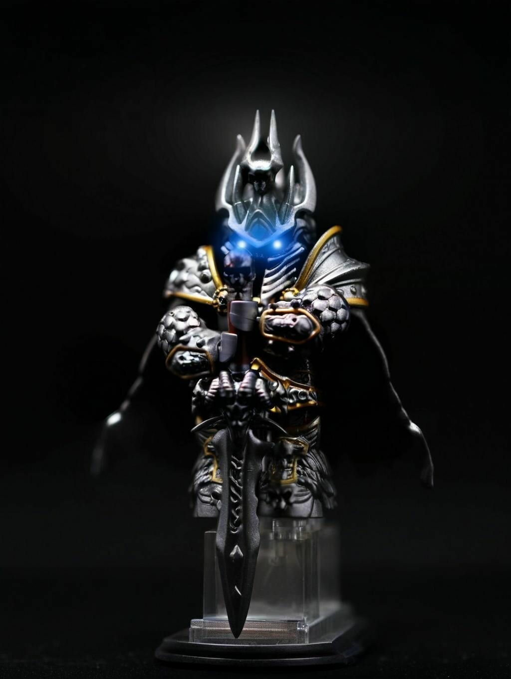 Совместимый конструктор Warcraft: Король-лич Артас MOC, коллекционная фигурка (Китайский аналог)