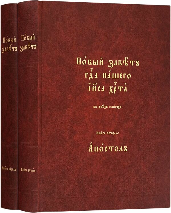 Новый Завет Господа нашего Иисуса Христа с параллельным переводом, в 2 книгах. Москва, Москва
