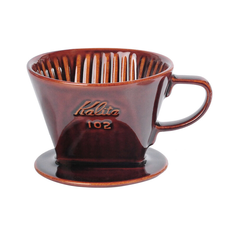 Японская керамическая фильтровальная чашка KALITA для ручного заваривания, веерообразная, 101/102, трехотверстная чашка для капельного кофе