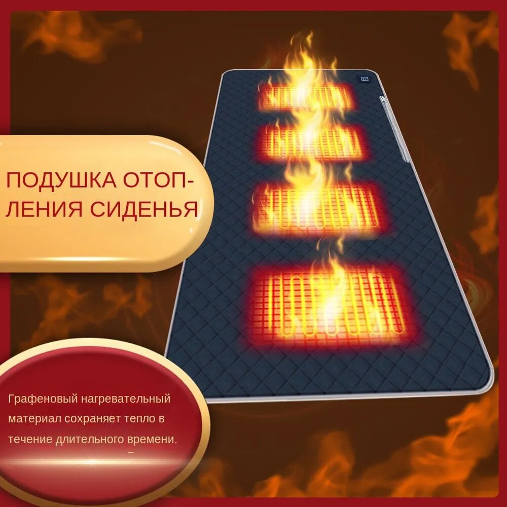 Одеяло с подогревом для кемпинга на открытом воздухе, USB 4-зонный умный подогрев, 5 В
