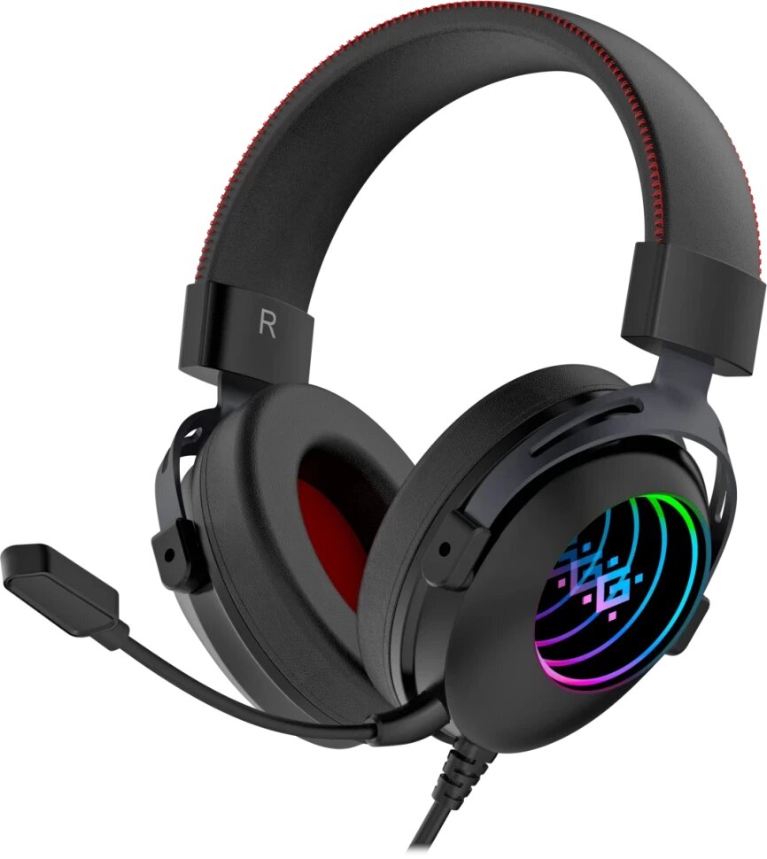 Игровая гарнитура DEFENDER Echo черный, RGB, провод 2 м (62420)