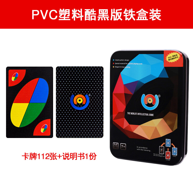 Подлинная карточная карта Uno Deno Table Table Tour для взрослых вечеринка казуальная игра Железная коробка из