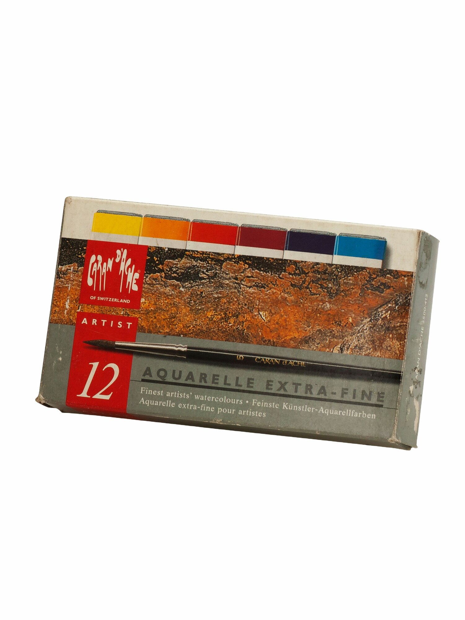 Краски Caran d'Ache акварельные 12 цветов, CR 2500-412