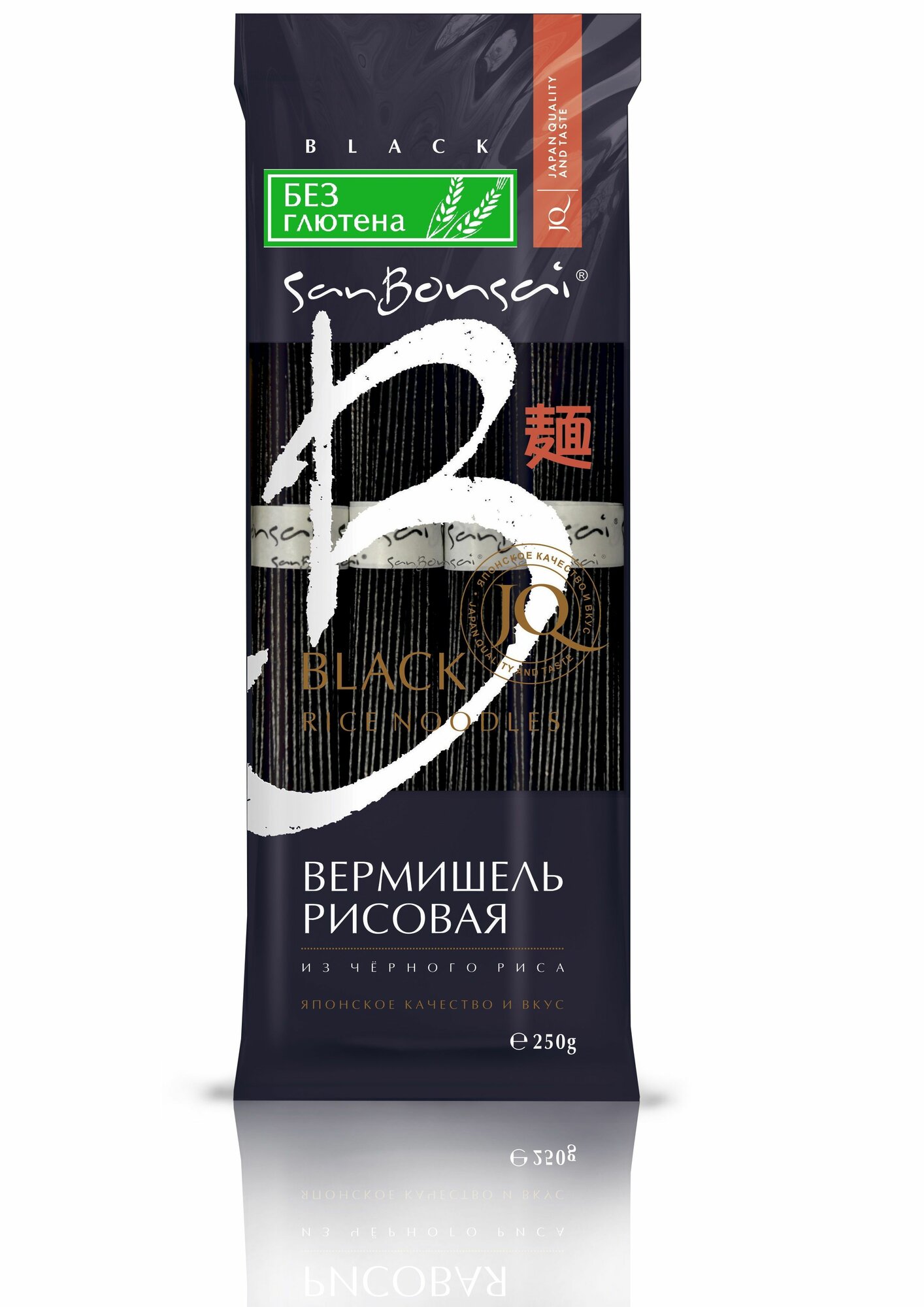 Вермишель SANBONSAI из черного риса без глютена 250г