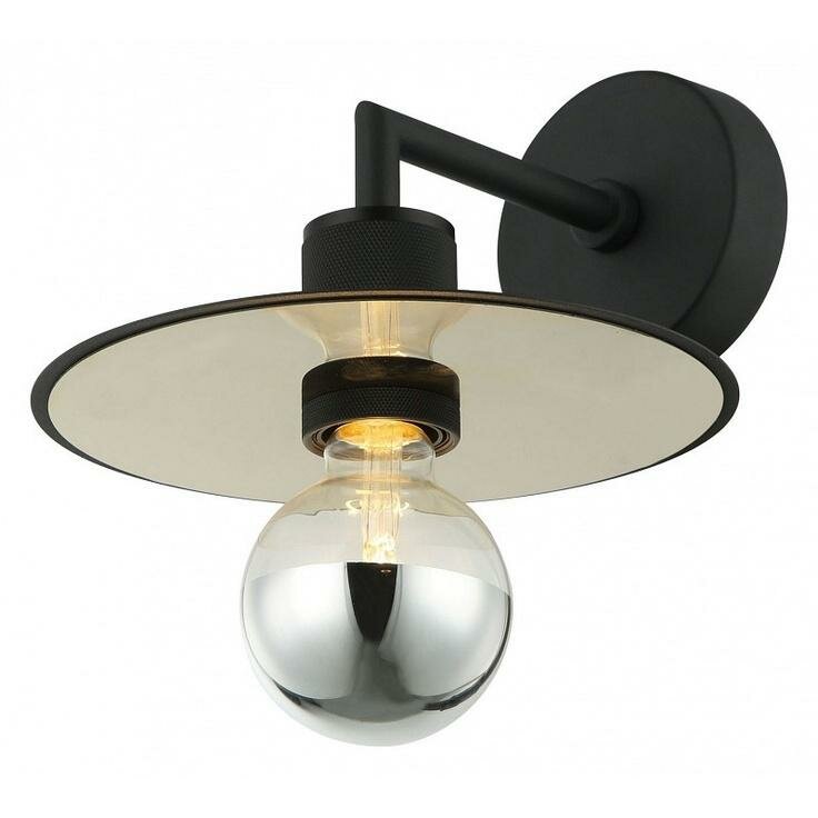 Бра Lussole LSP-849 LSP-8491 цвет черный На монтажной пластине Модерн