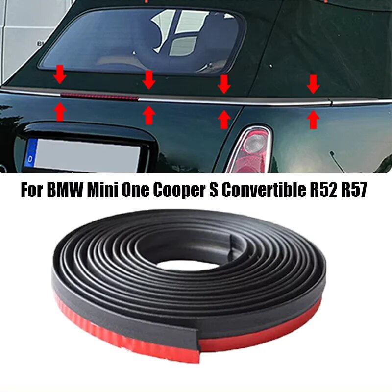Задний мягкий верхний уплотнитель крыши автомобиля, уплотнительное окно люка, ремонтные комплекты для BMW Mini One Cooper S Convertible R52, автомобильные аксессуары