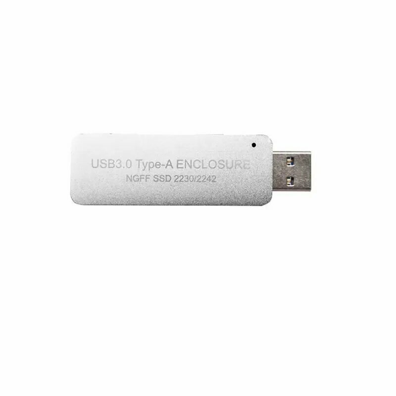 USB3.0 TYPE-A TO SSD Корпус без кабеля для протокола NGFF B-Key SATA для 2230 или 224