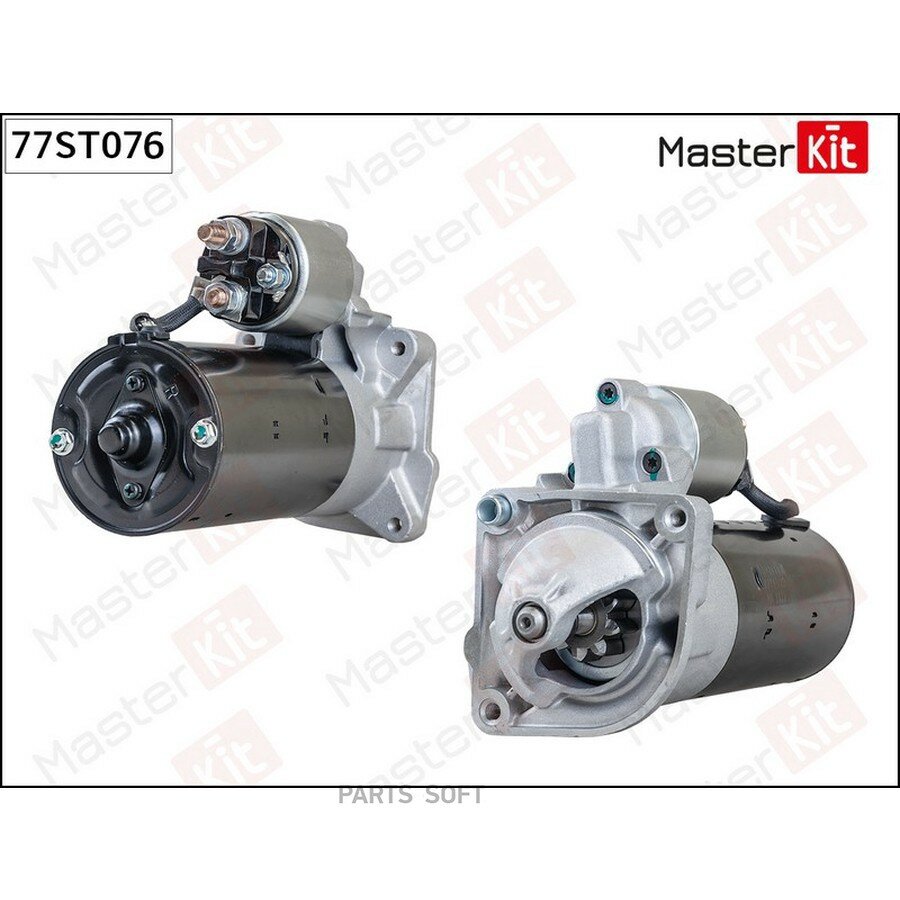 Стартер PEUGEOT BOXER 02-> (2.5kw) Masterkit от официального дистрибьютора, MASTERKIT, артикул 77ST076