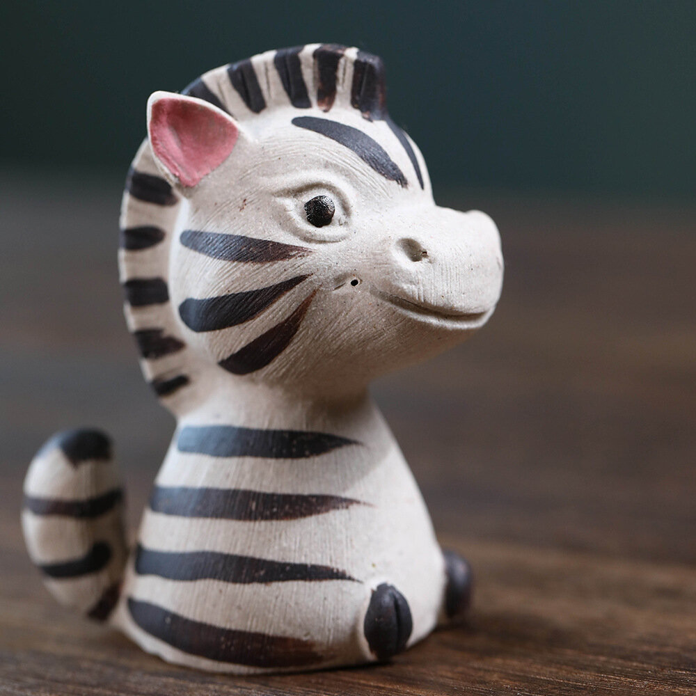 Чачу «Зебра» из белой глины Цзыша, ручная работа, для чайной церемонии и декора