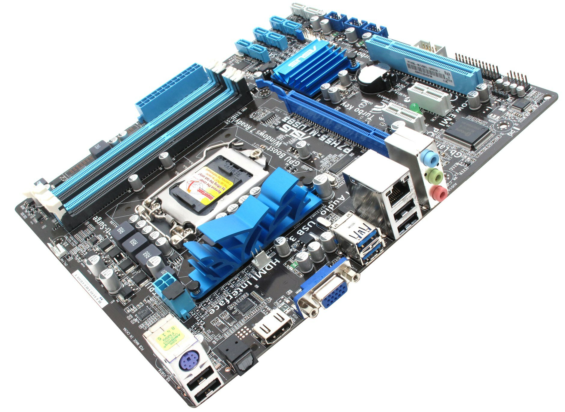 ASUS P7H55-M/USB3 LGA1156 H55 PCI-E+Dsub HDMI+GbLAN SATA MicroATX 4DDR3