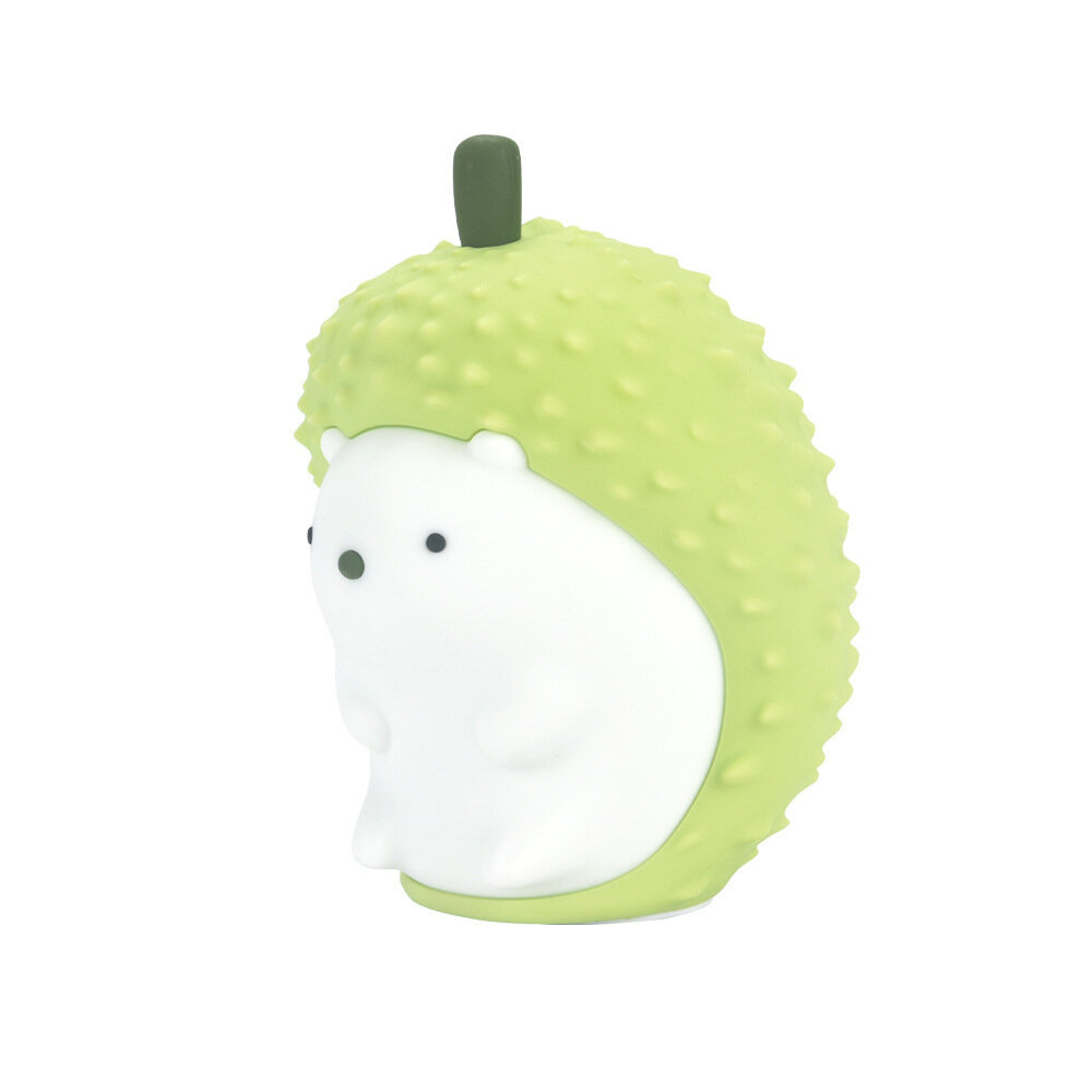 Креативная силиконовая лампа в виде ежа с дурианом, перезаряжаемая, цветная ночная лампа для спальни, лампа для сна в виде ежа