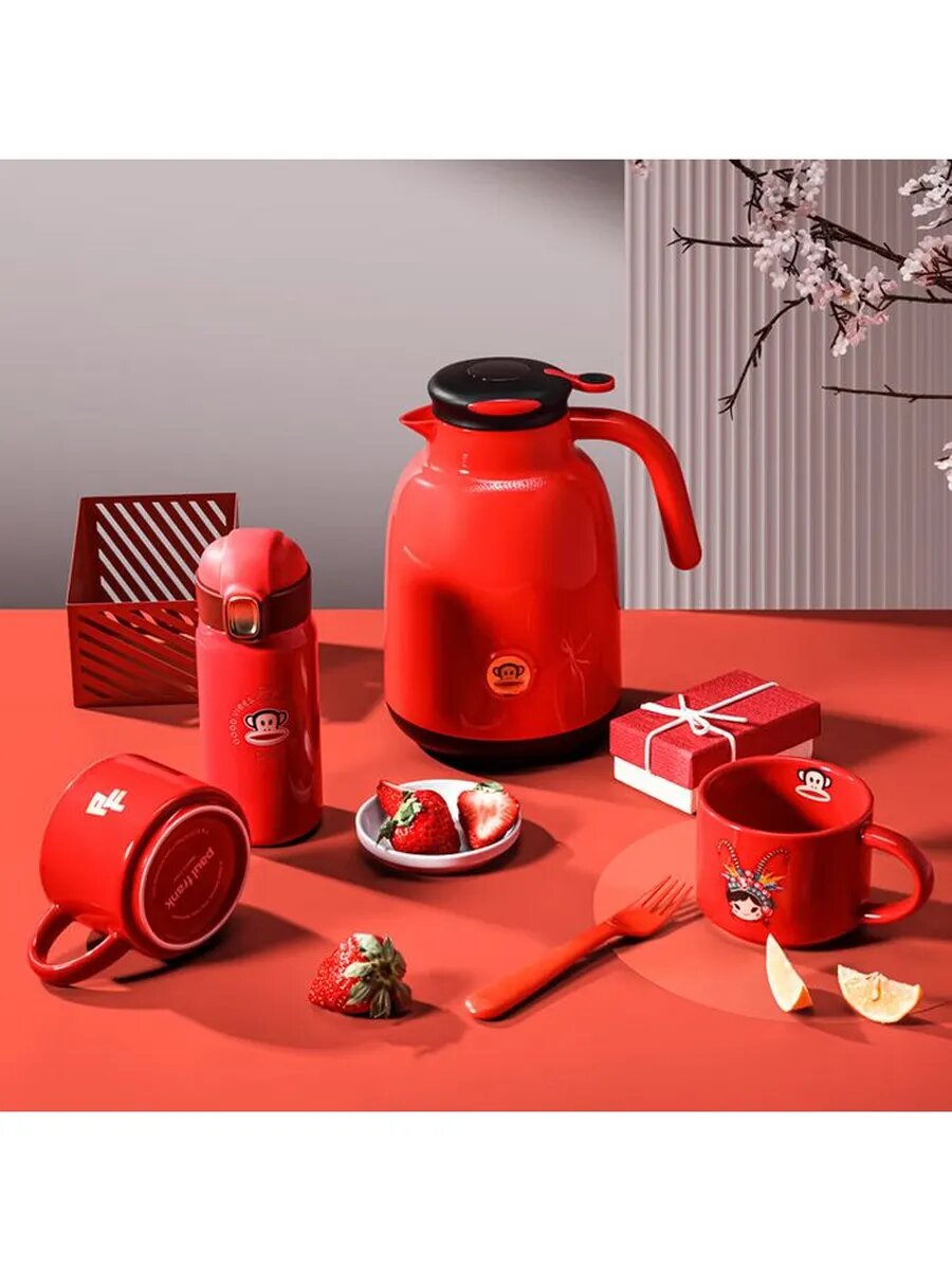 Термокружка и чайник Big Mouth Monkey, 1л, вакуум