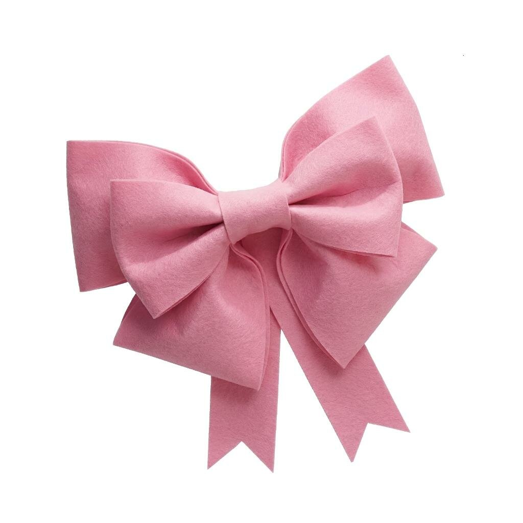 Большой бантик с лентой, Розовый - M