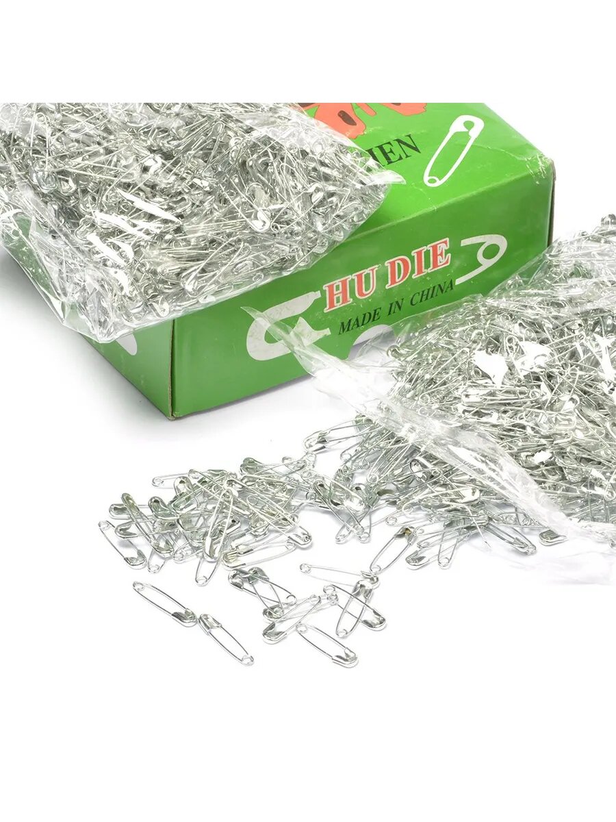 Булавки швейные английские 18мм цв. никель уп.2000шт.