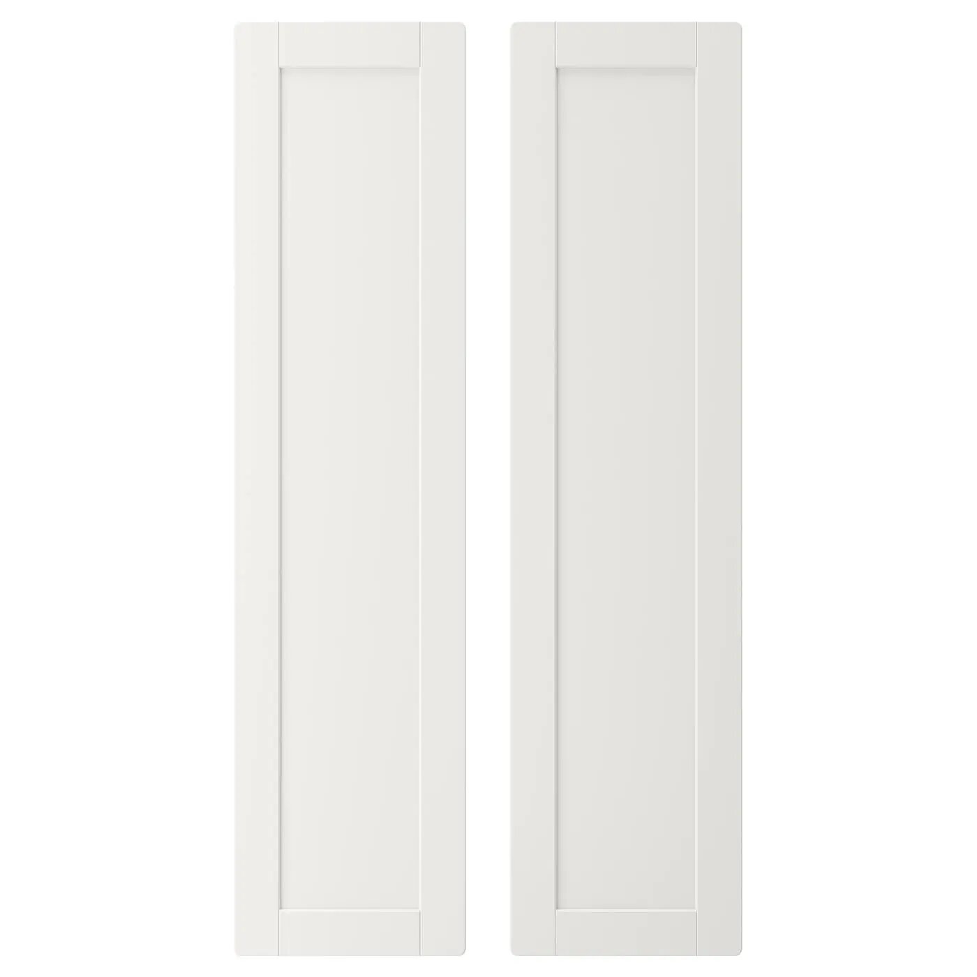 Дверь SMÅSTAD, белая/с рамой, 30x120 см