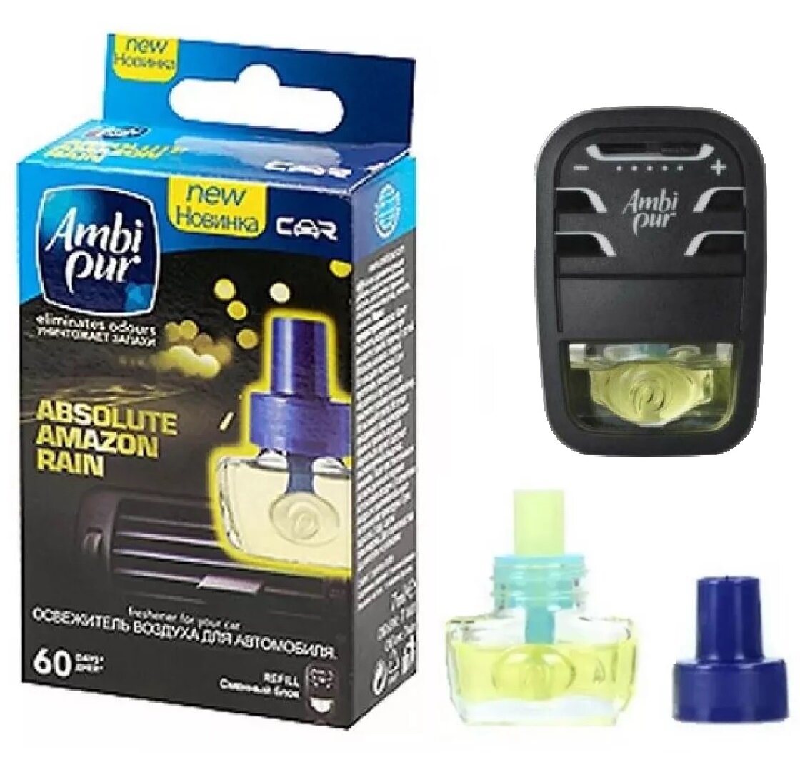 Ароматизатор в автомобиль Ambi-pur Amazon Rain в сборе