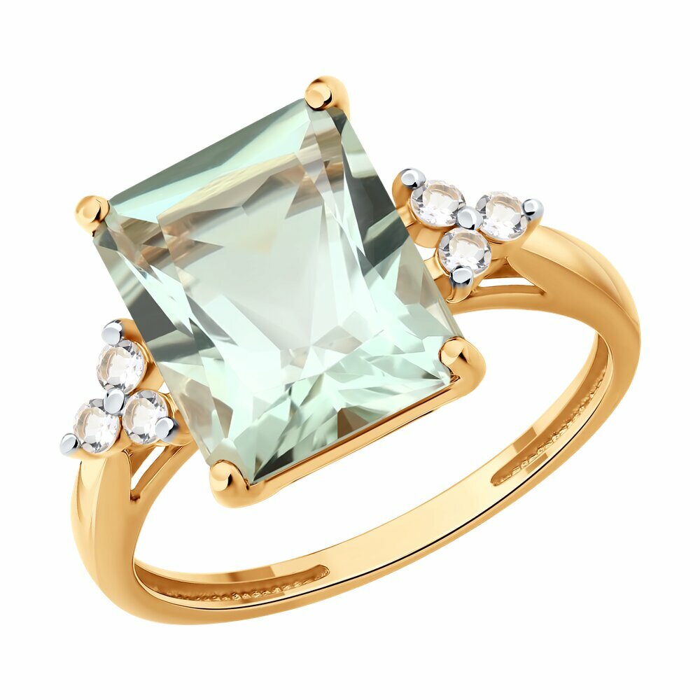 Кольцо, красное золото, 585 проба