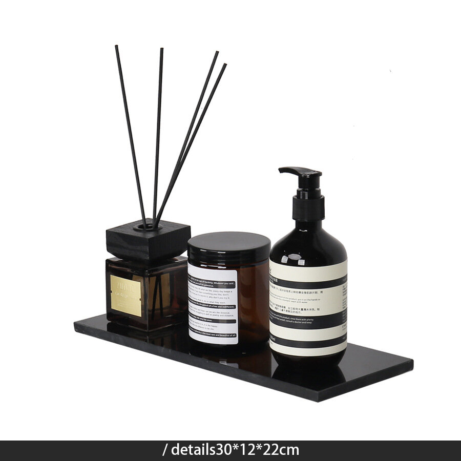 Горячая модель SG для декора ванной комнаты отеля, черный мраморный поднос, ароматерапевтический набор, итальянский стиль украшения