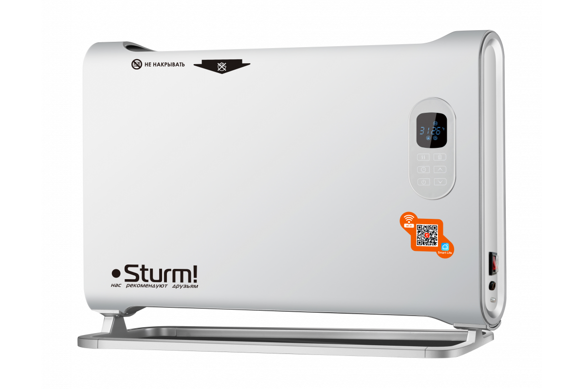 Конвектор Sturm! CH1501, монолитный нагревательный элемент, 2 режима, 1500Вт, белый