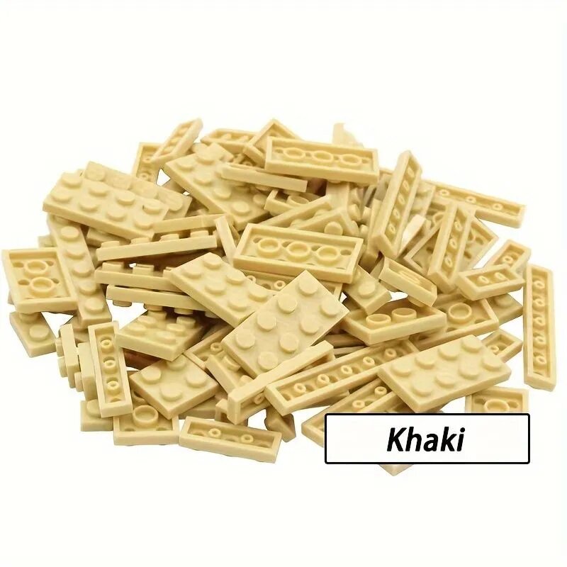 Комплект строительных блоков из 100 предметов, низкая настенная плитка, классическая комбинация, совместимая с основными брендами