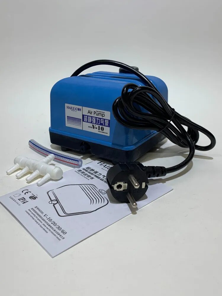HAILEA V10 Компрессор для аквариума бесшумный