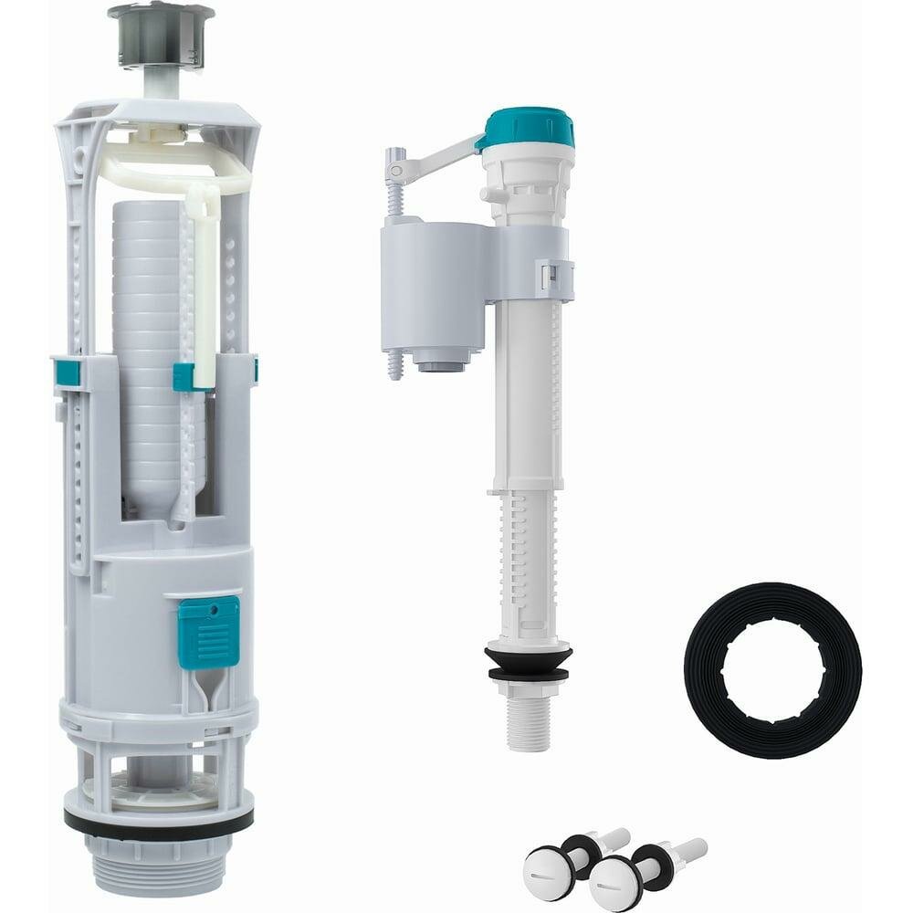 Арматура водосливная IDDIS Optima Home, 2-ур, нижний подвод, тип А, OPH2NA0i35