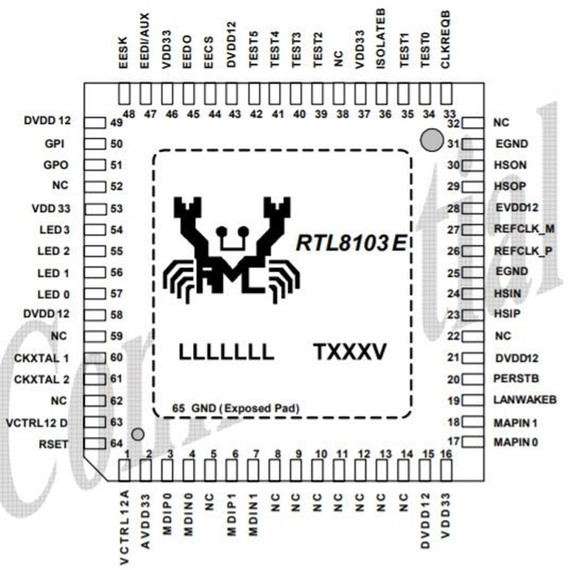 Микросхема RTL8103T