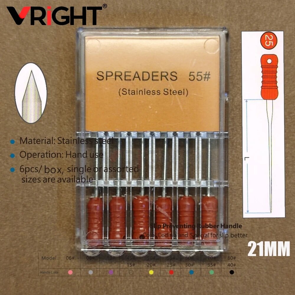 Стоматологические разбрасыватели из нержавеющей стали lzvine Spreaders-21MM-55