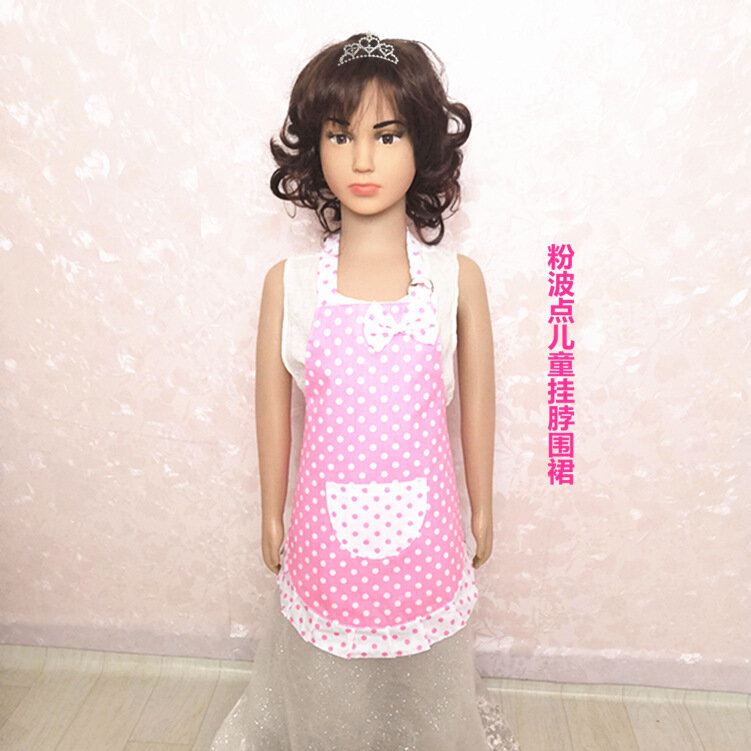 Бесплатная доставка, набор фартуков для детского сада, игровое представление, чистый хлопок, милый Хань Бэйэр И, рисование, реверсивные детские