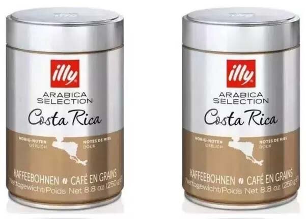 Кофе в зернах ILLY Costa Rica Arabica Selection (Италия) 250 гр. х 2 шт.
