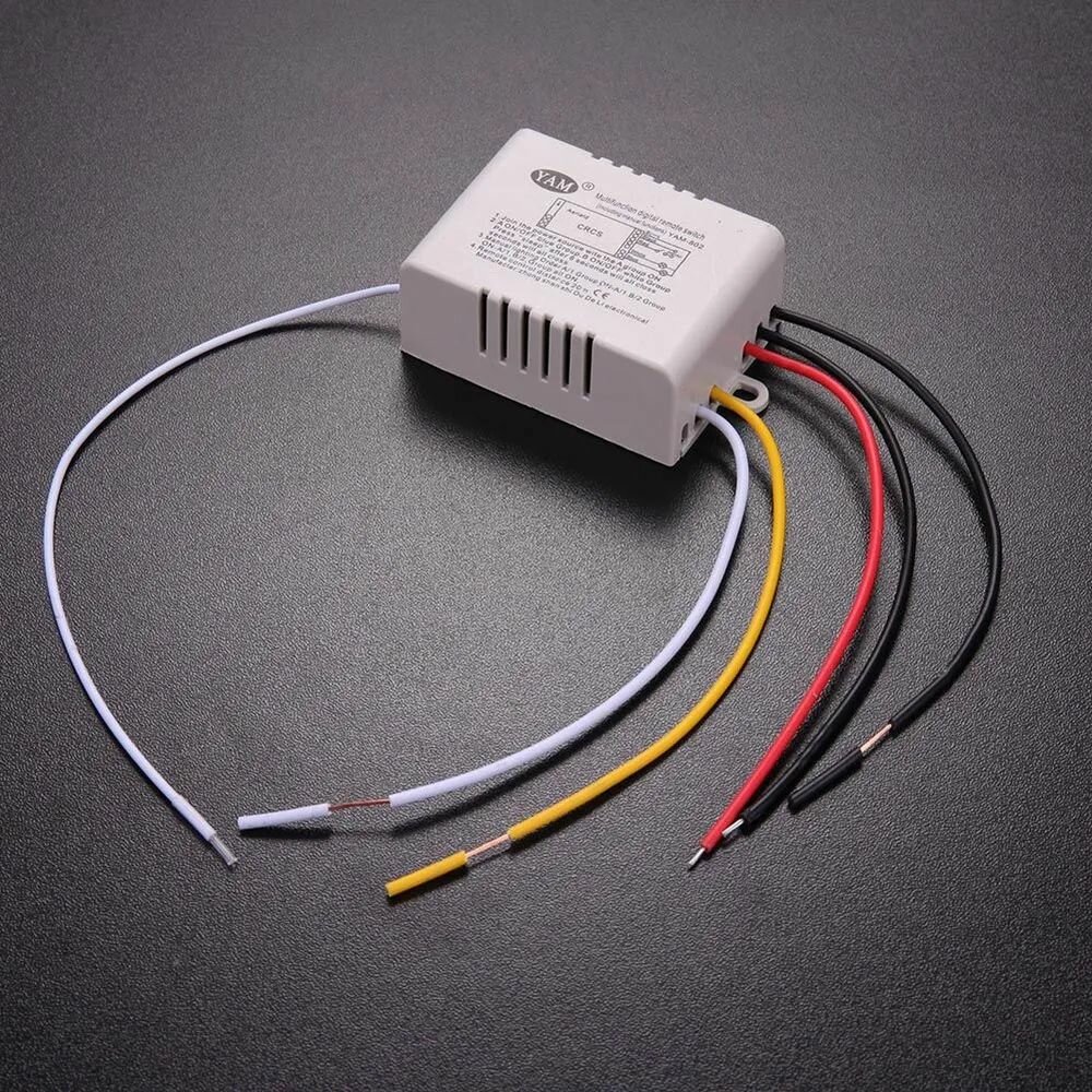 Двухканальный дистанционный выключатель для освещения с функцией управления двумя группами нагрузки